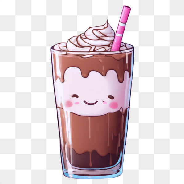 Download Cute Cartoon Chocolate Milkshake Cartoons Online - Creative ...