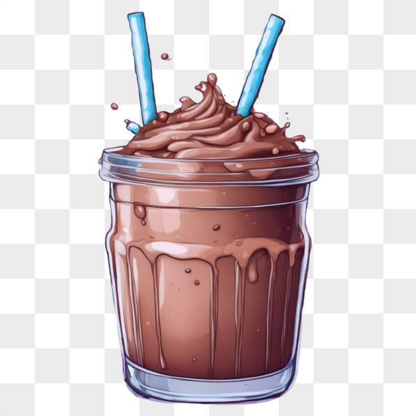 Descarga Batido de chocolate con popotes azules Cartoons En Línea ...