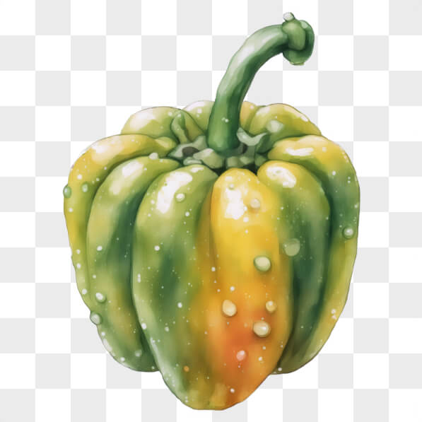 Download Fresh Yellow and Green Bell Pepper Cartoons Online - Creative ...