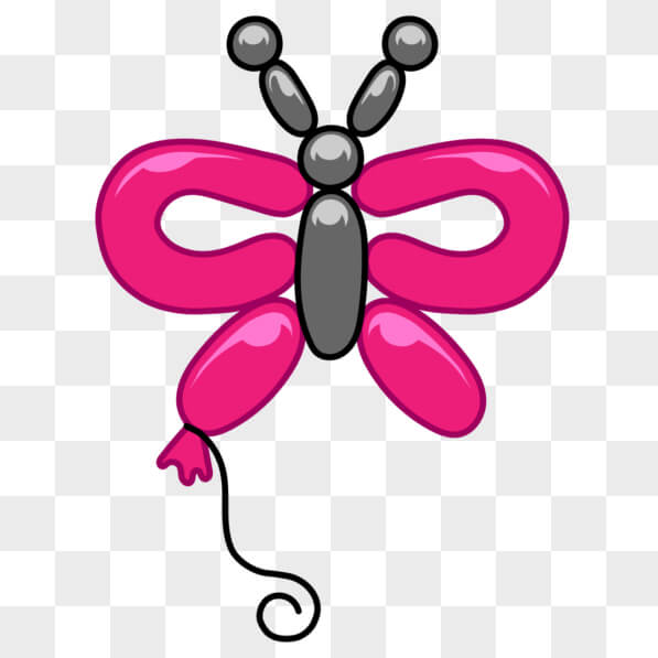 Download Colorful Balloon Butterfly Illustration PNGs Online - Creative ...