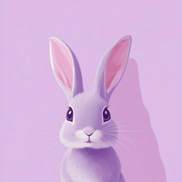 Download Cute Purple Rabbit with Pink Background Backgrounds Online ...