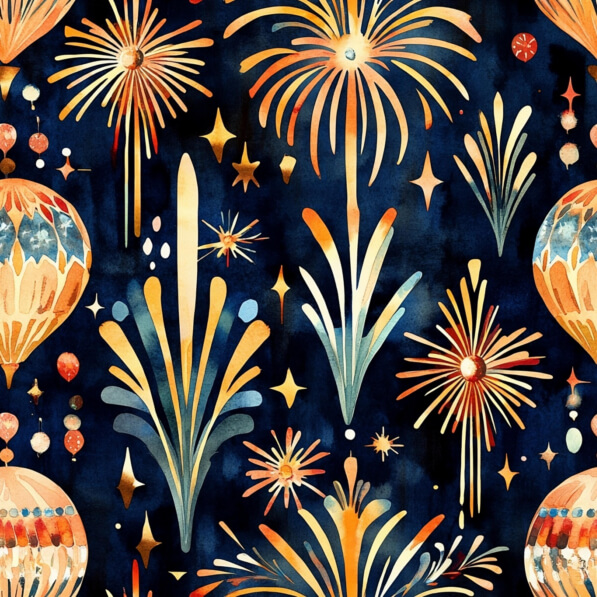 Download Festive Fireworks Pattern Patterns Online - Creative Fabrica