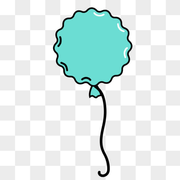 Télécharger Ballon de dessin animé en couleur turquoise PNGs En Ligne ...
