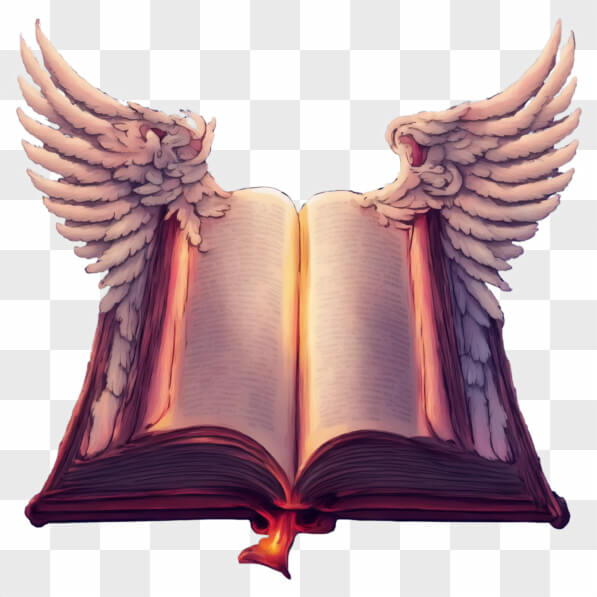 Descarga Libro Abierto con Alas de Ángel Cartoons En Línea - Creative ...