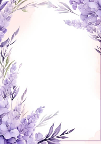 Download Elegant Floral Border in Shades of Purple Backgrounds Online ...