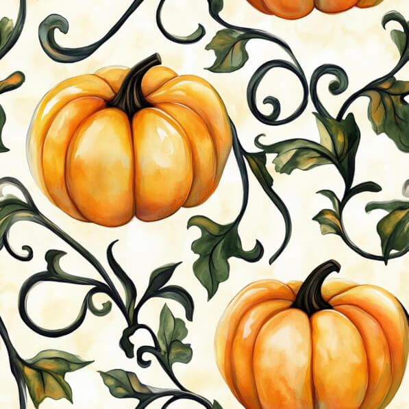 Download Autumn Pumpkin Pattern Patterns Online - Creative Fabrica