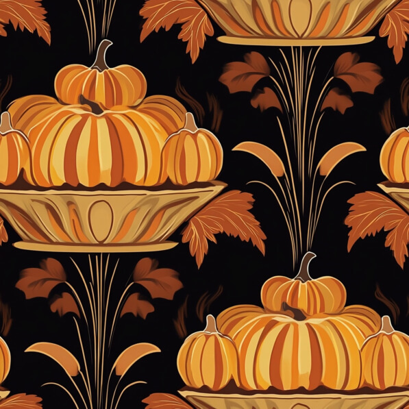 Download Autumn Pumpkin Pattern Patterns Online - Creative Fabrica