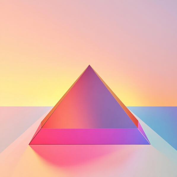 Download Vibrant Pyramid Against Gradient Background Backgrounds Online ...