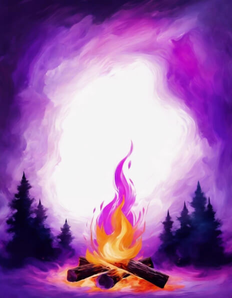 Download Vibrant Campfire with Abstract Background Backgrounds Online ...