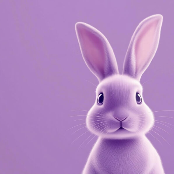 Download Cute Purple Rabbit Backgrounds Online - Creative Fabrica