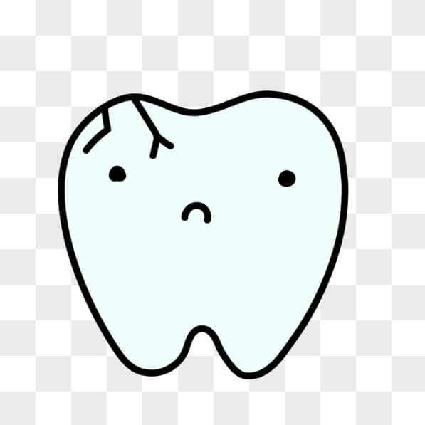 Download Sad Cartoon Tooth Illustration PNGs Online - Creative Fabrica