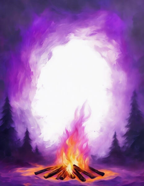 Download Mystical Campfire in a Purple Atmosphere Backgrounds Online ...