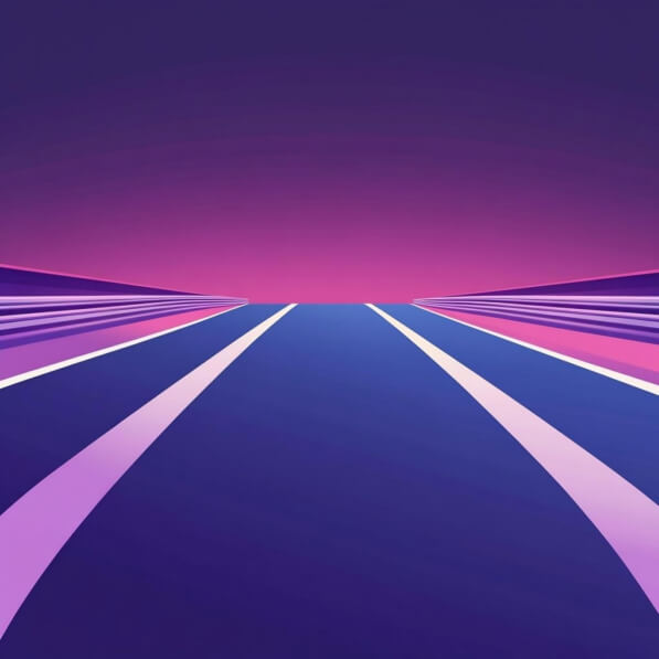 Download Stylized Road into a Vibrant Horizon Backgrounds Online ...