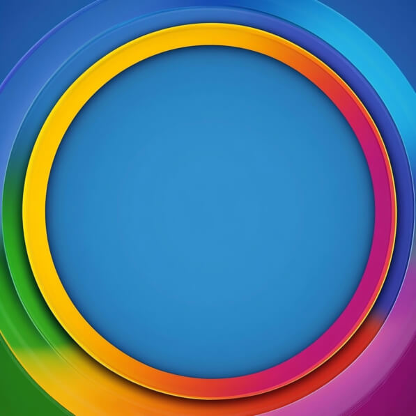 Download Colorful Abstract Circles on Blue Background Backgrounds ...