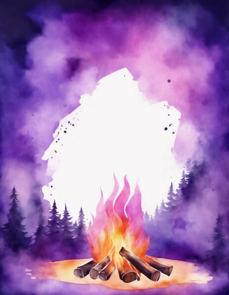 Descarga Ilustración de fogata con fondo de acuarela Fondos En Línea ...