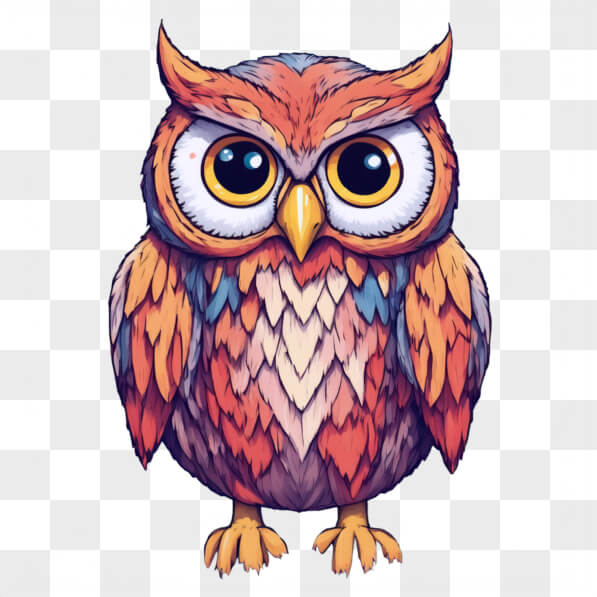 Download Colorful Cartoon Owl Cartoons Online - Creative Fabrica