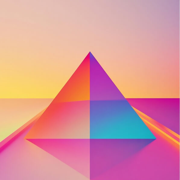 Download Geometric Pyramid with Pastel Background Backgrounds Online ...
