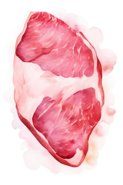 Download Watercolor Illustration of Meat Backgrounds Online - Creative ...