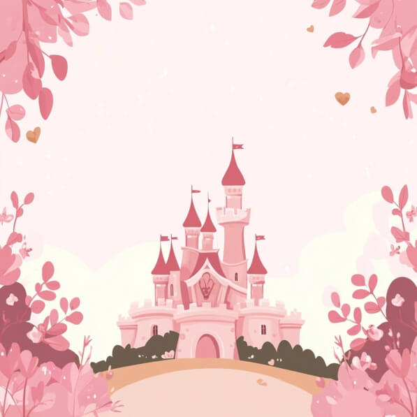 Descarga Castillo Rosa Caprichoso con Entorno Floral Fondos En Línea ...