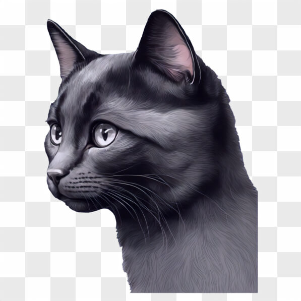 Download Illustration of a Cat in Profile Cartoons Online - Creative ...