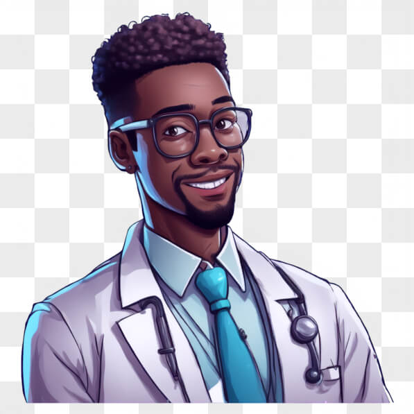 Download Smiling Male Doctor in White Coat Cartoons Online - Creative ...