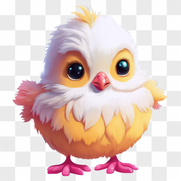 Download Adorable cartoon chick with fluffy feathers Cartoons Online ...