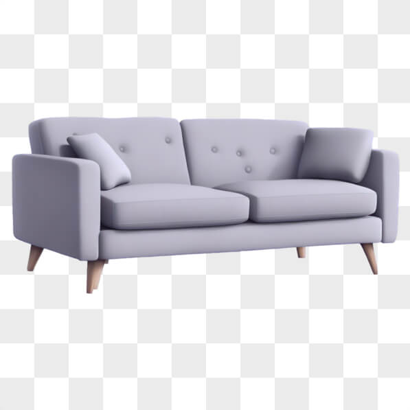 Descarga Sofá Moderno Color Gris Claro Cartoons En Línea - Creative Fabrica