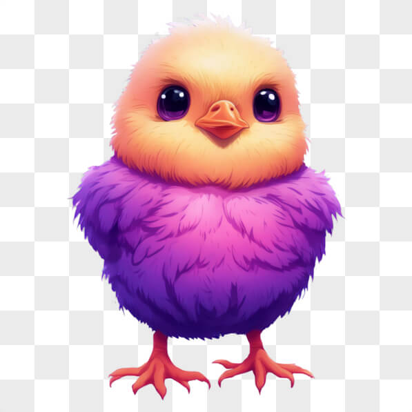 Descarga Pollito animado lindo con plumaje colorido Cartoons En Línea ...