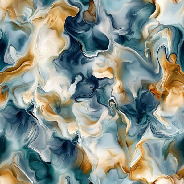 Download Abstract Fluid Art With Blues And Golds Patterns Online