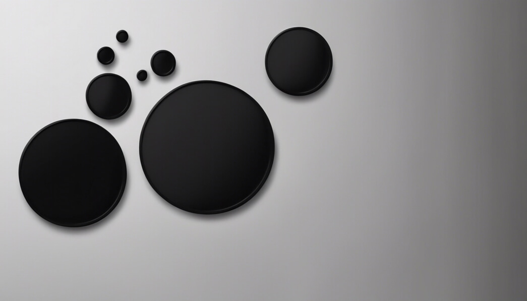 Download Minimalist Black Circles on Gray Background Backgrounds Online ...
