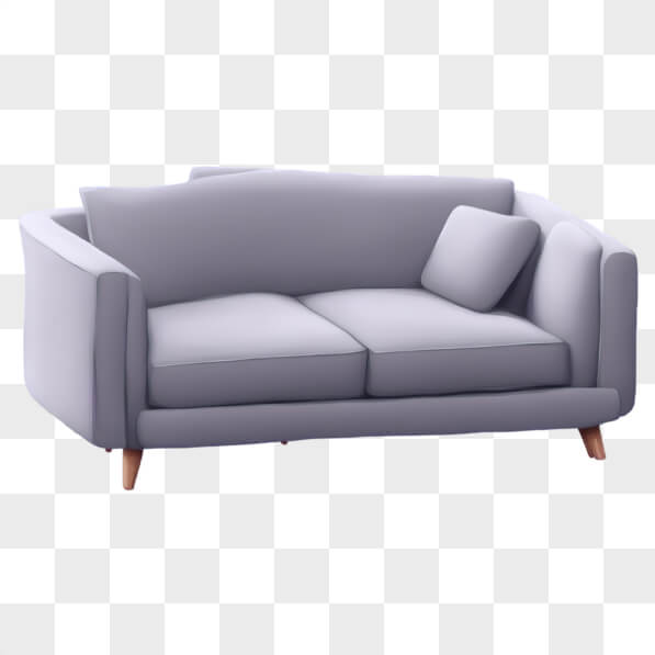 Download Modern Gray Sofa with Clean Lines Cartoons Online - Creative ...