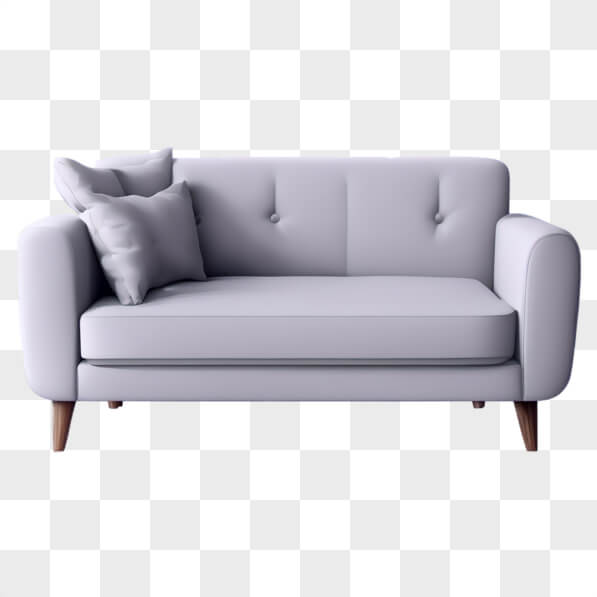 Download Modern Light Gray Couch Cartoons Online - Creative Fabrica