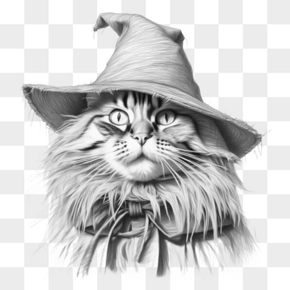 Download Whimsical Cat in a Hat Sketches Online - Creative Fabrica