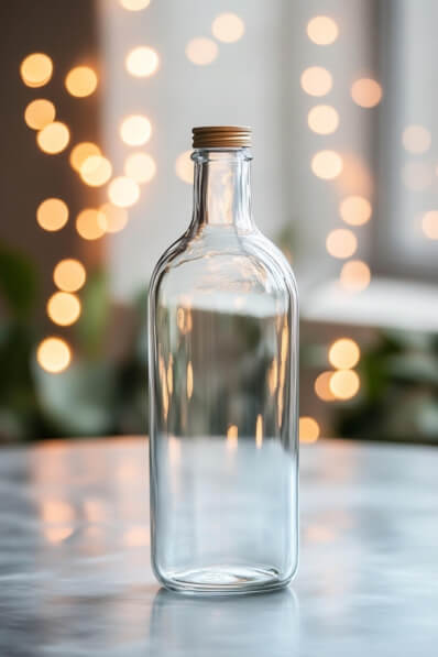 Download Clear Glass Bottle with Wooden Cap Mockups Online - Creative ...
