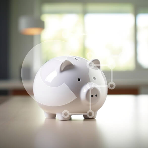 Download White Piggy Bank on a Wooden Table Stockphotos Online ...