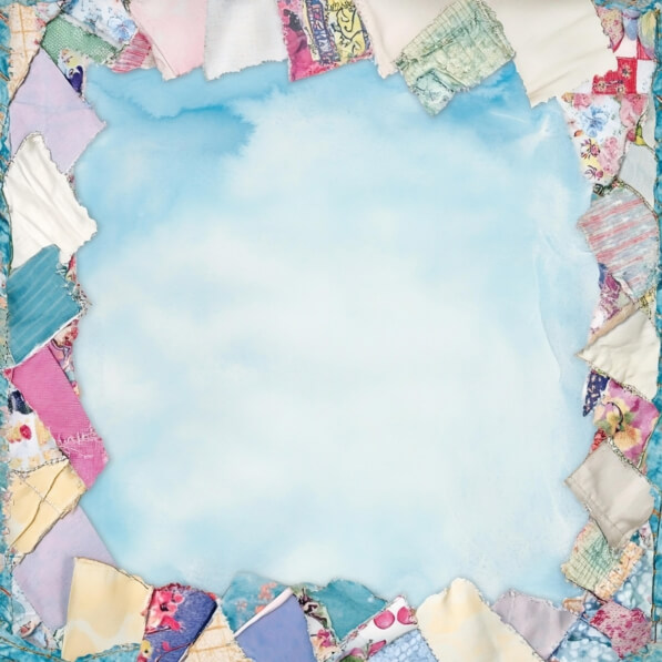 Download Textured Fabric Collage with Soft Blue Background Backgrounds ...