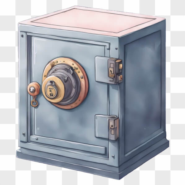 Download Vintage Safe with Combination Lock Cartoons Online - Creative ...