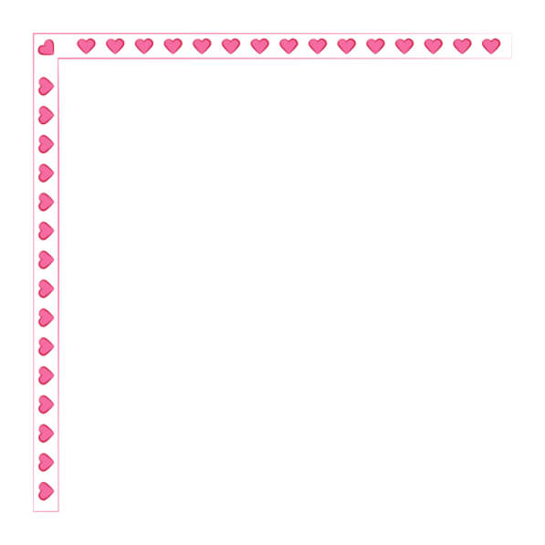 Download Pink Heart Border Design Borders & Corners Online - Creative ...