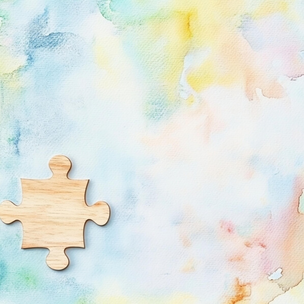 Download Jigsaw Puzzle Piece on Watercolor Background Backgrounds ...