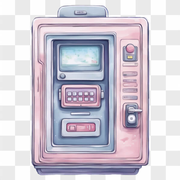 Download Vintage Vending Machine in Pastel Colors Cartoons Online ...