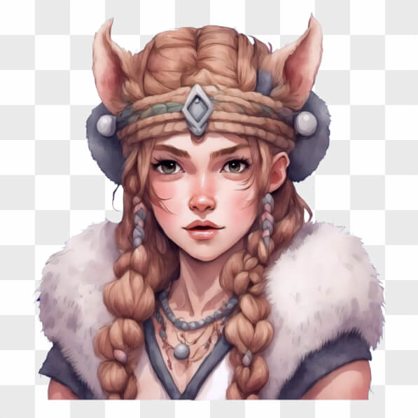 Descarga Retrato de Personaje de Fantasía Cartoons En Línea - Creative Fabrica