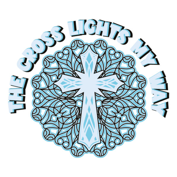 Download Stylized Cross with Mandala Design and Inspirational Text ...