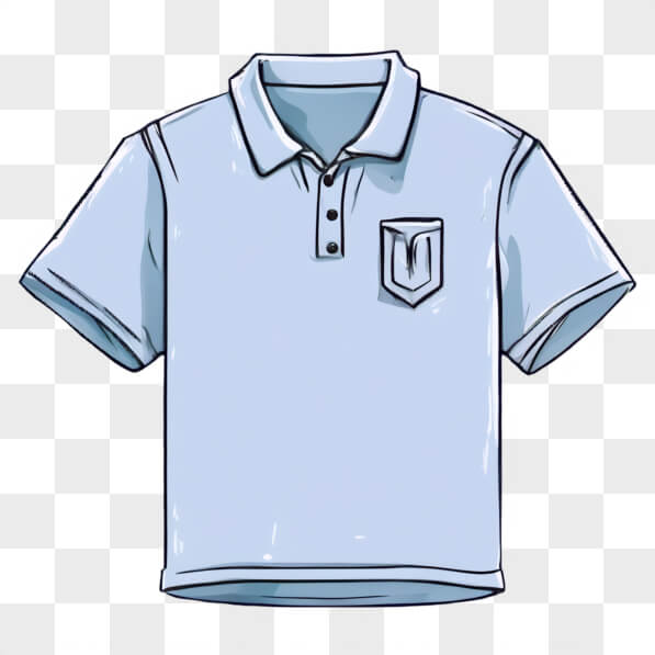 Download Light Blue Polo Shirt Cartoons Online - Creative Fabrica