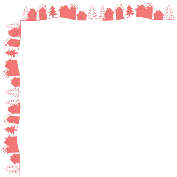 Download Playful decorative border with houses and trees Borders ...