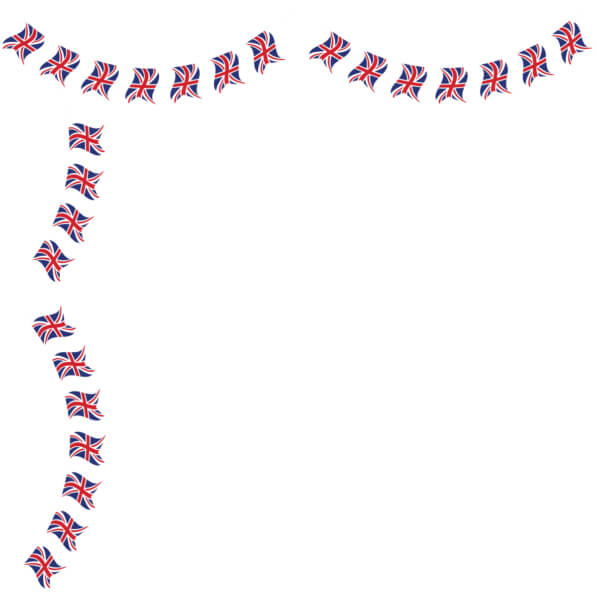Descarga Banderas británicas decorativas para celebraciones Bordes y ...