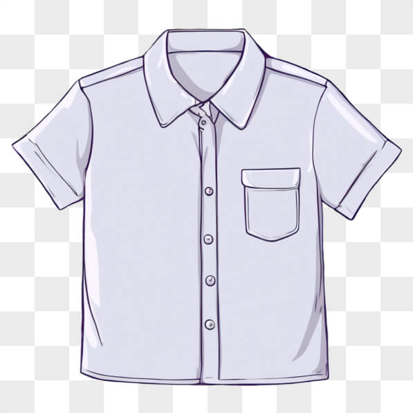 Download Short-Sleeved Button-Up Shirt Cartoons Online - Creative Fabrica