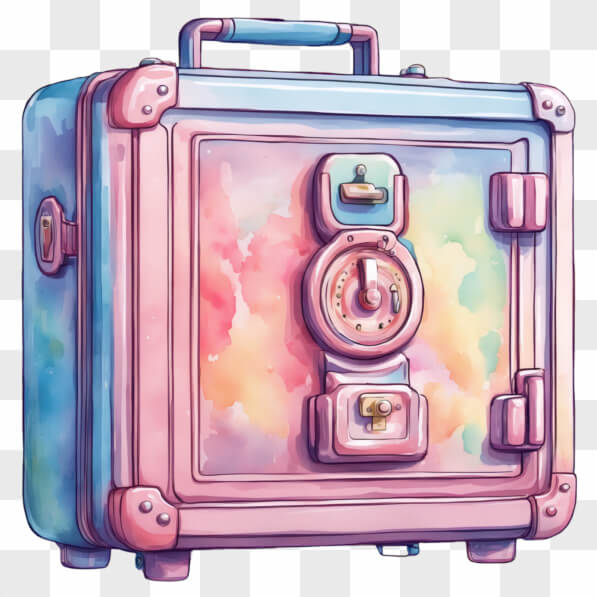Download Colorful Suitcase Designed as a Safe Cartoons Online ...