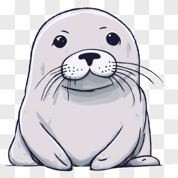 Download Cute Cartoon Seal Cartoons Online - Creative Fabrica