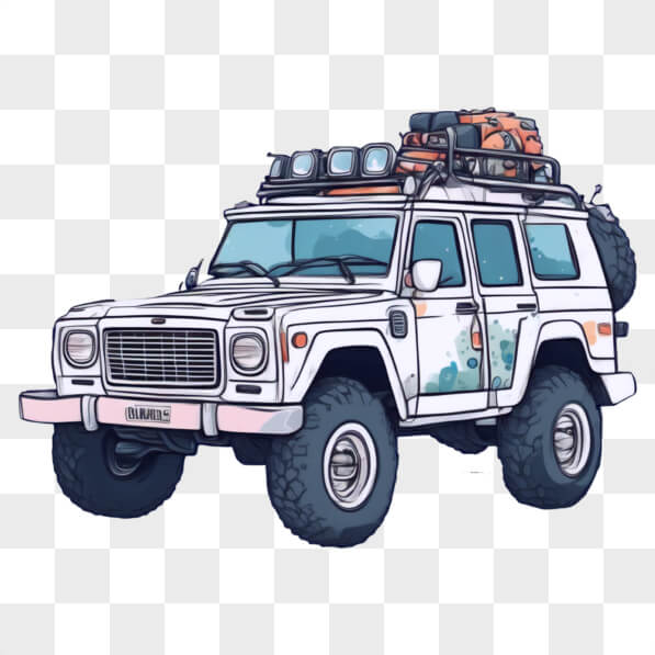Download Adventure-Ready Off-Road Vehicle Cartoons Online - Creative ...