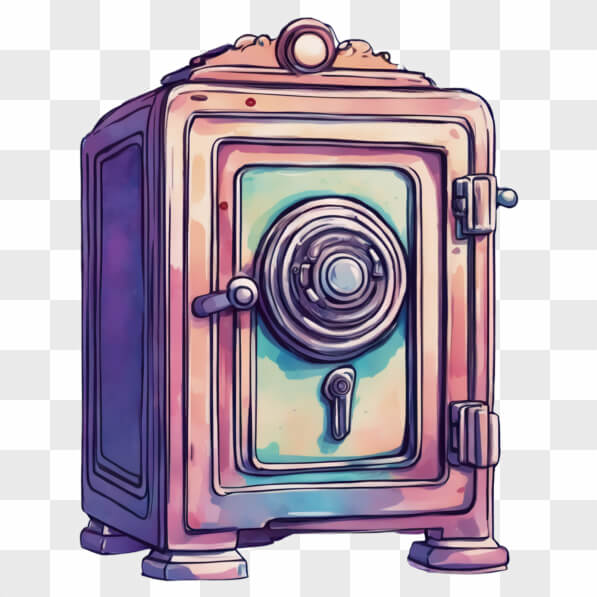 Download Vintage Safe with Colorful Design Cartoons Online - Creative ...